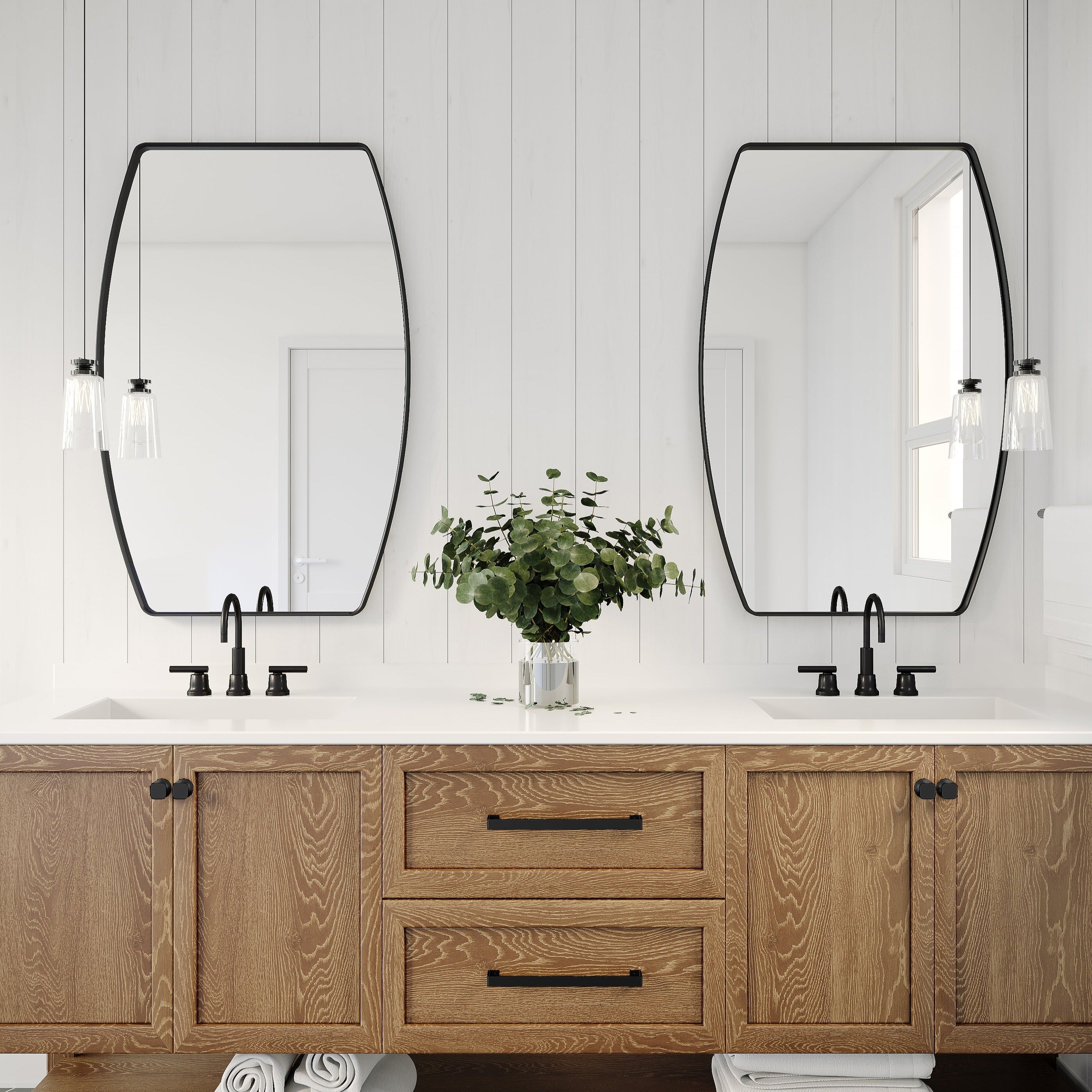 MacLuu Oblong Metal Wall Mirror – Budget Better Home