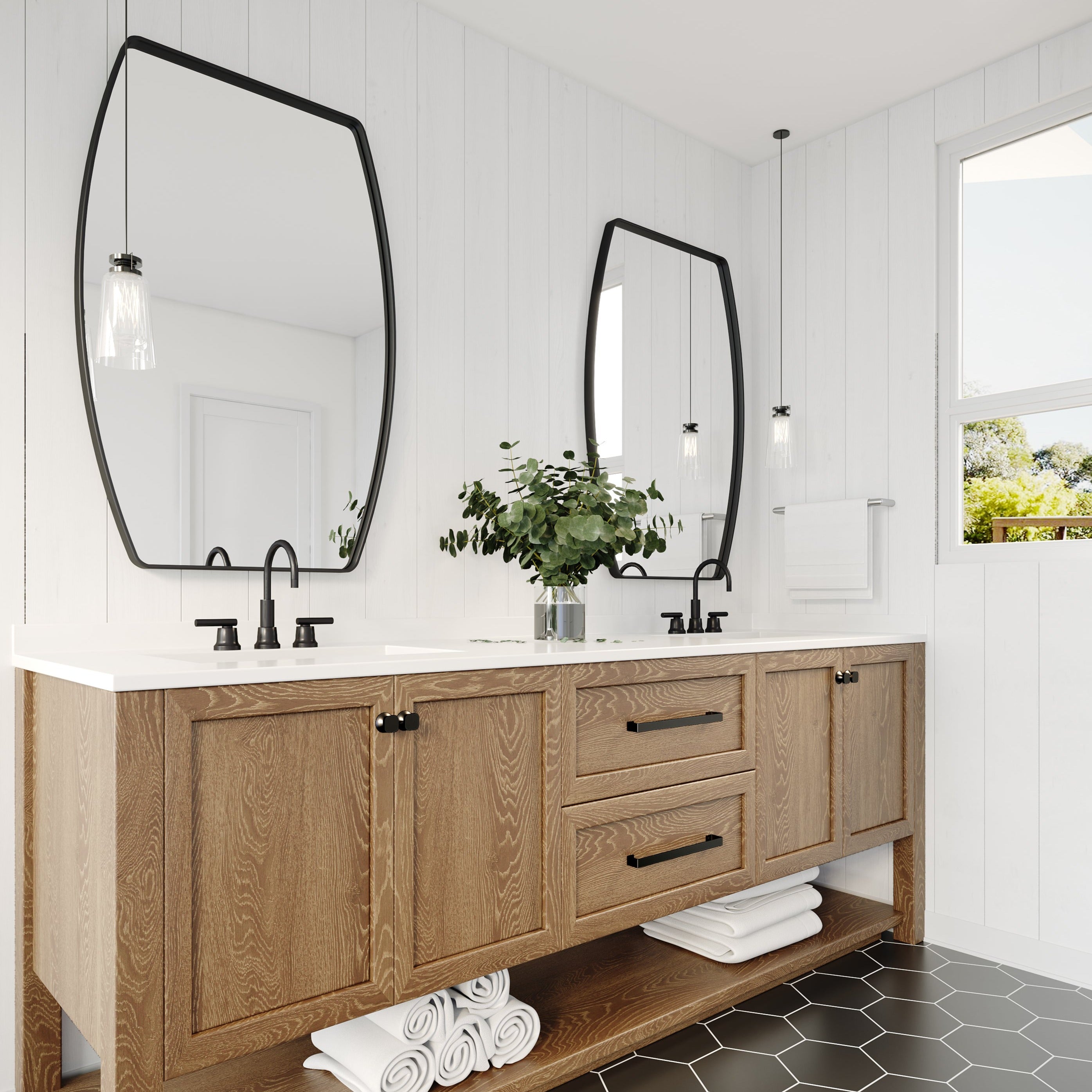 MacLuu Oblong Metal Wall Mirror – Budget Better Home